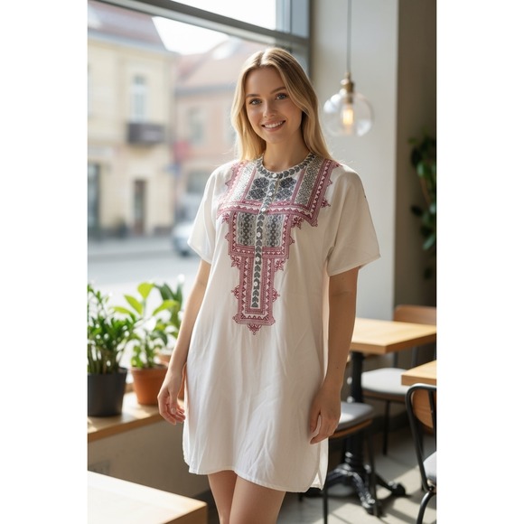 Johnny Was | Dresses | Nwot Johnny Was Silk Tunic Dress Womens Size S ...